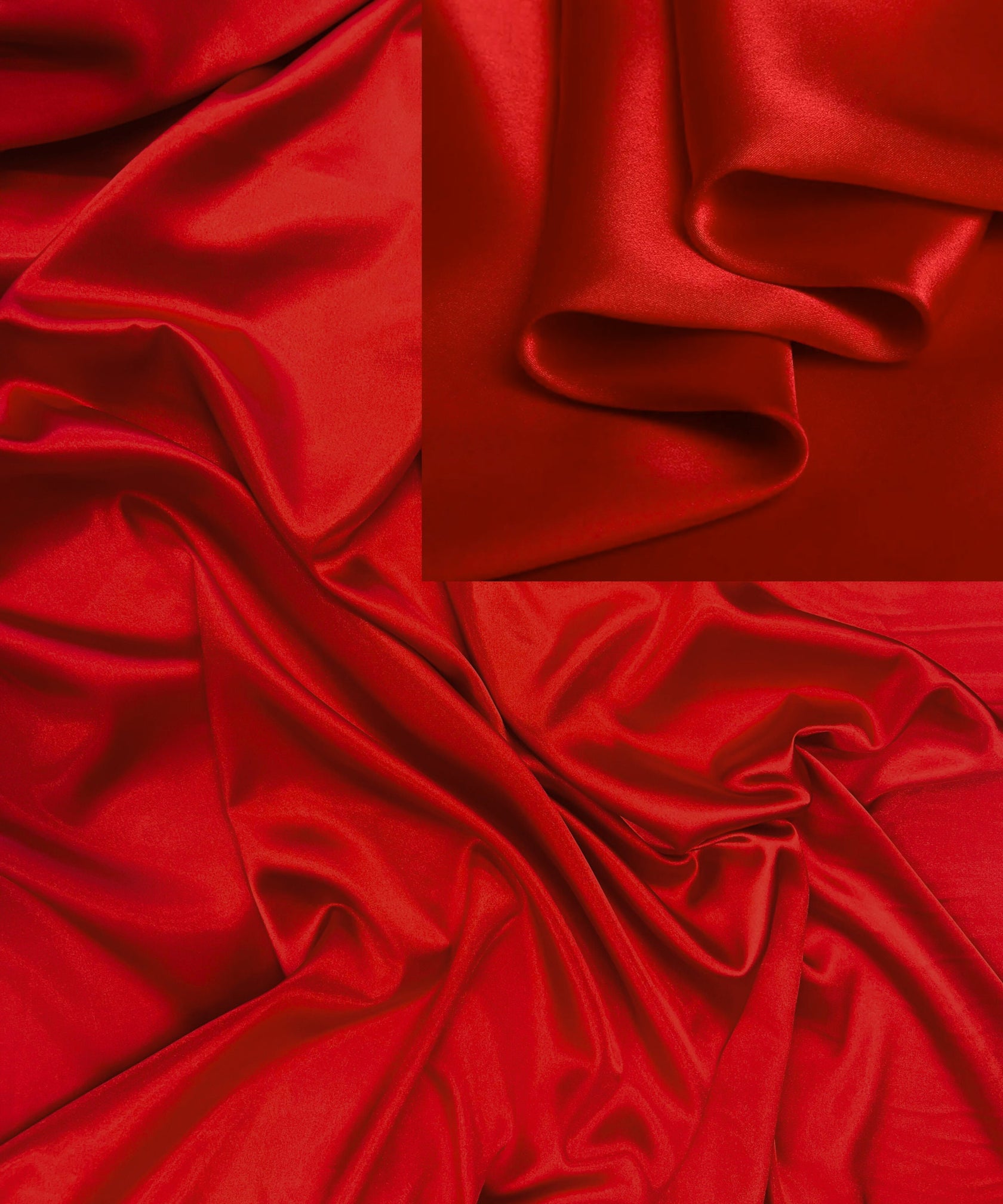 Red Stretch Satin Fabric by the Yard – Sew The Trend
