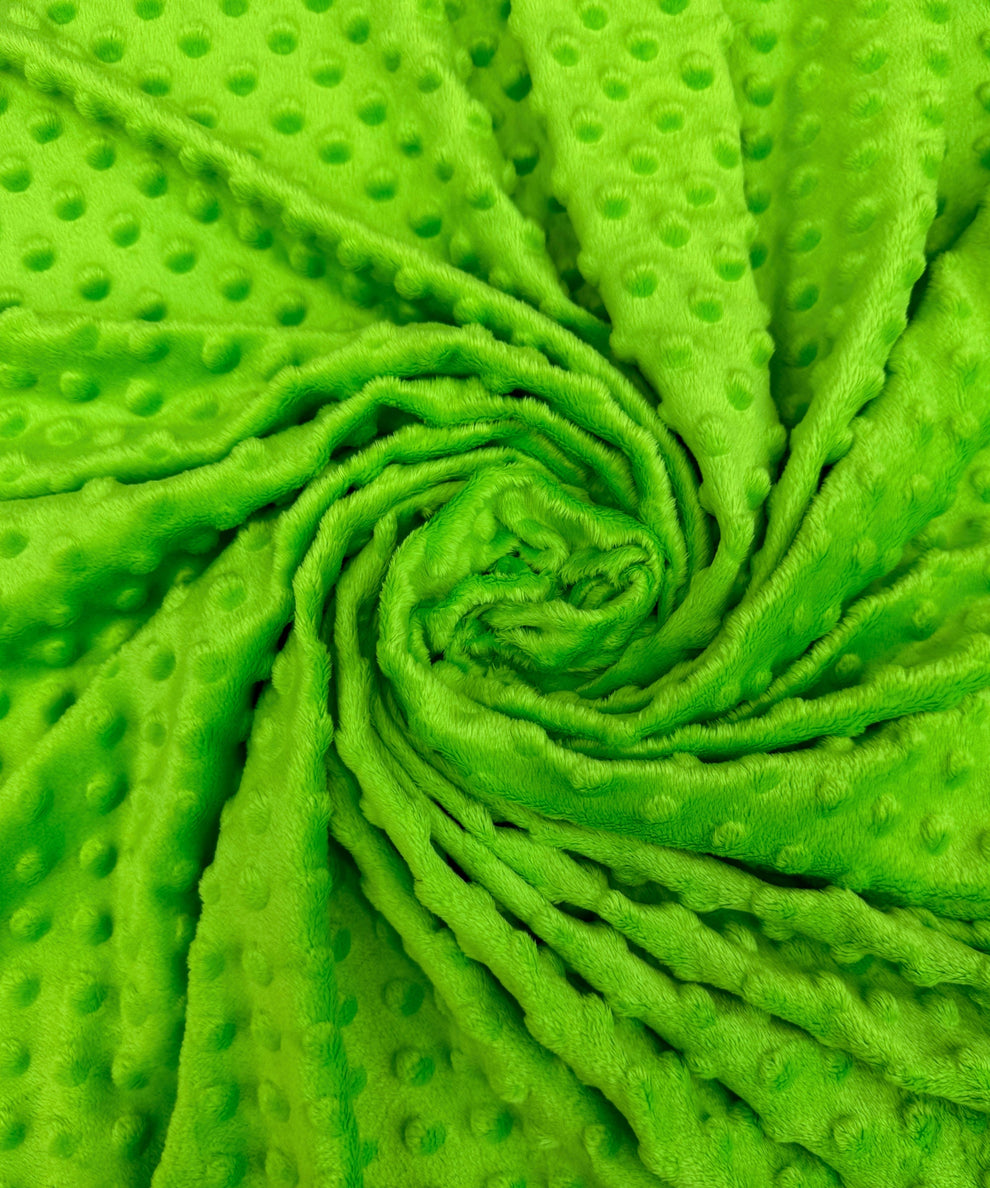Lime Green Minky Fabric – Sew The Trend